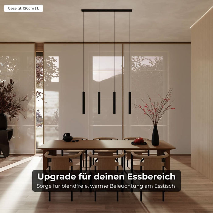 Deckenleuchte Pendelleuchte dimmbar LED 4-flammig Wohn & Esszimmer ...