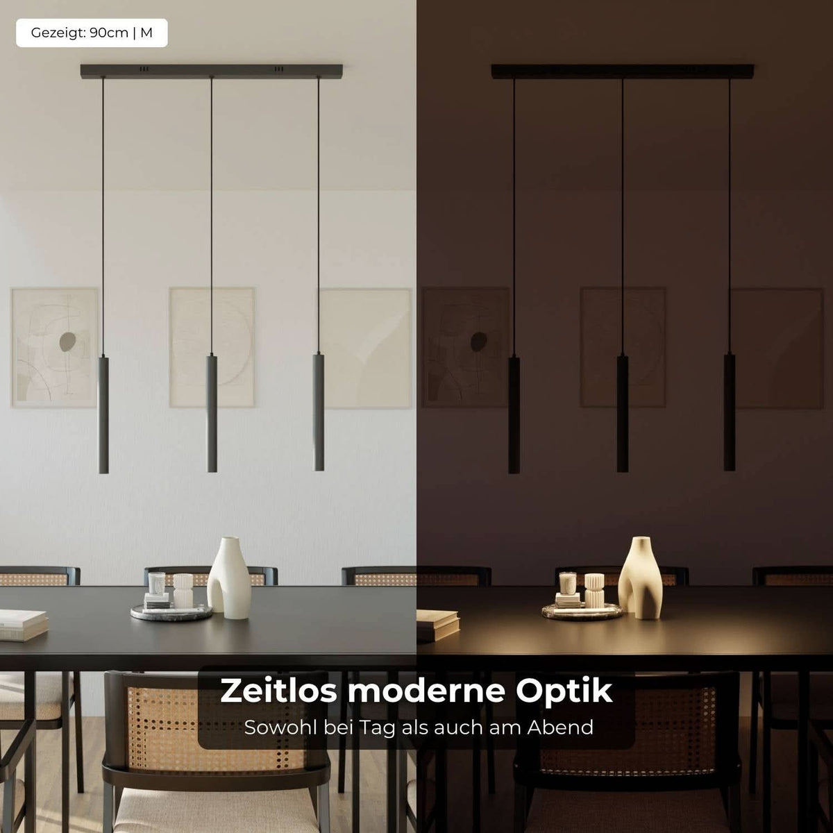 Deckenleuchte Pendelleuchte dimmbar LED 4-flammig Wohn & Esszimmer ...